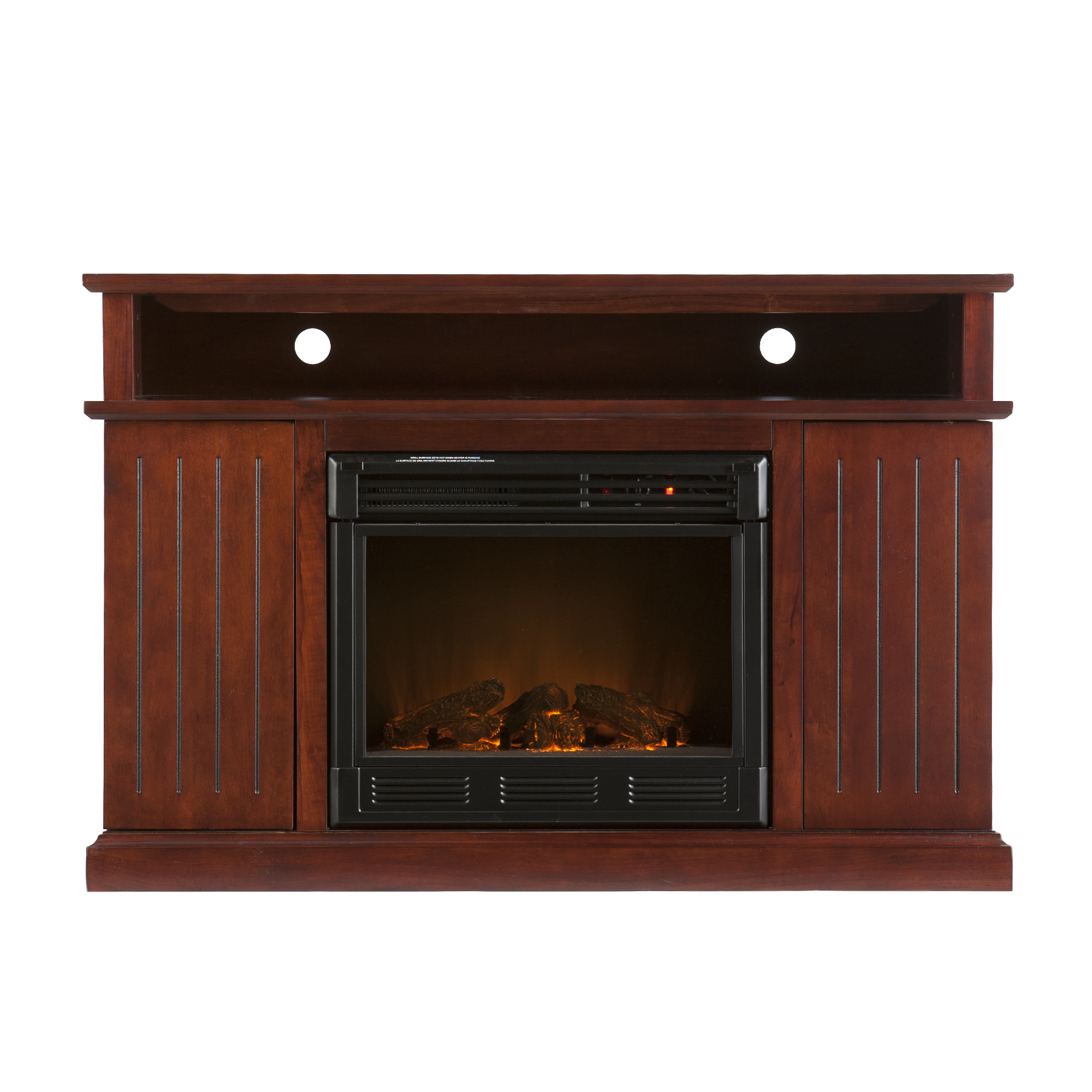 Holly & Martin™ Fenton Media Electric Fireplace-Cherry - Holly & Martin ...