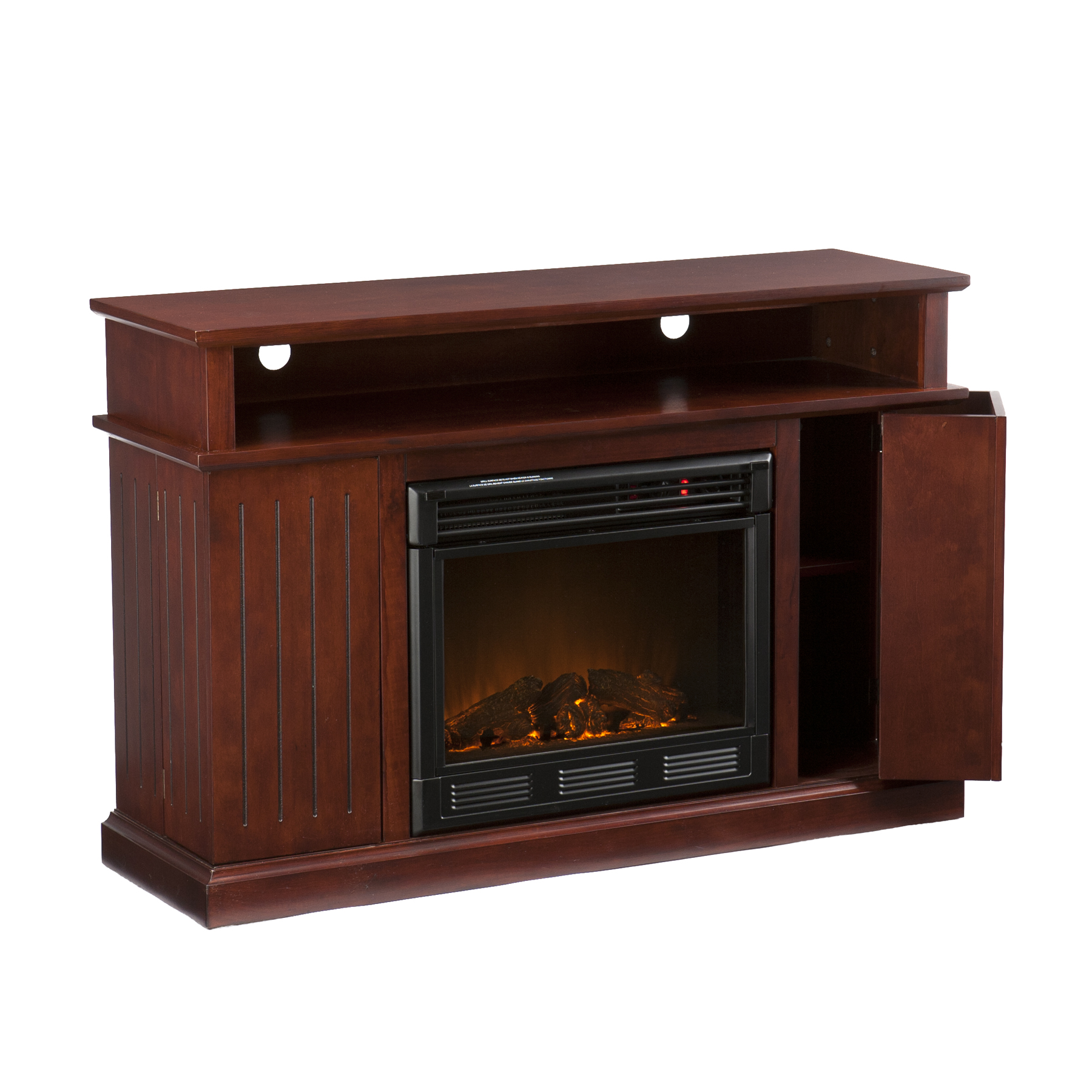 Holly & Martin™ Fenton Media Electric Fireplace-Cherry - Holly & Martin ...