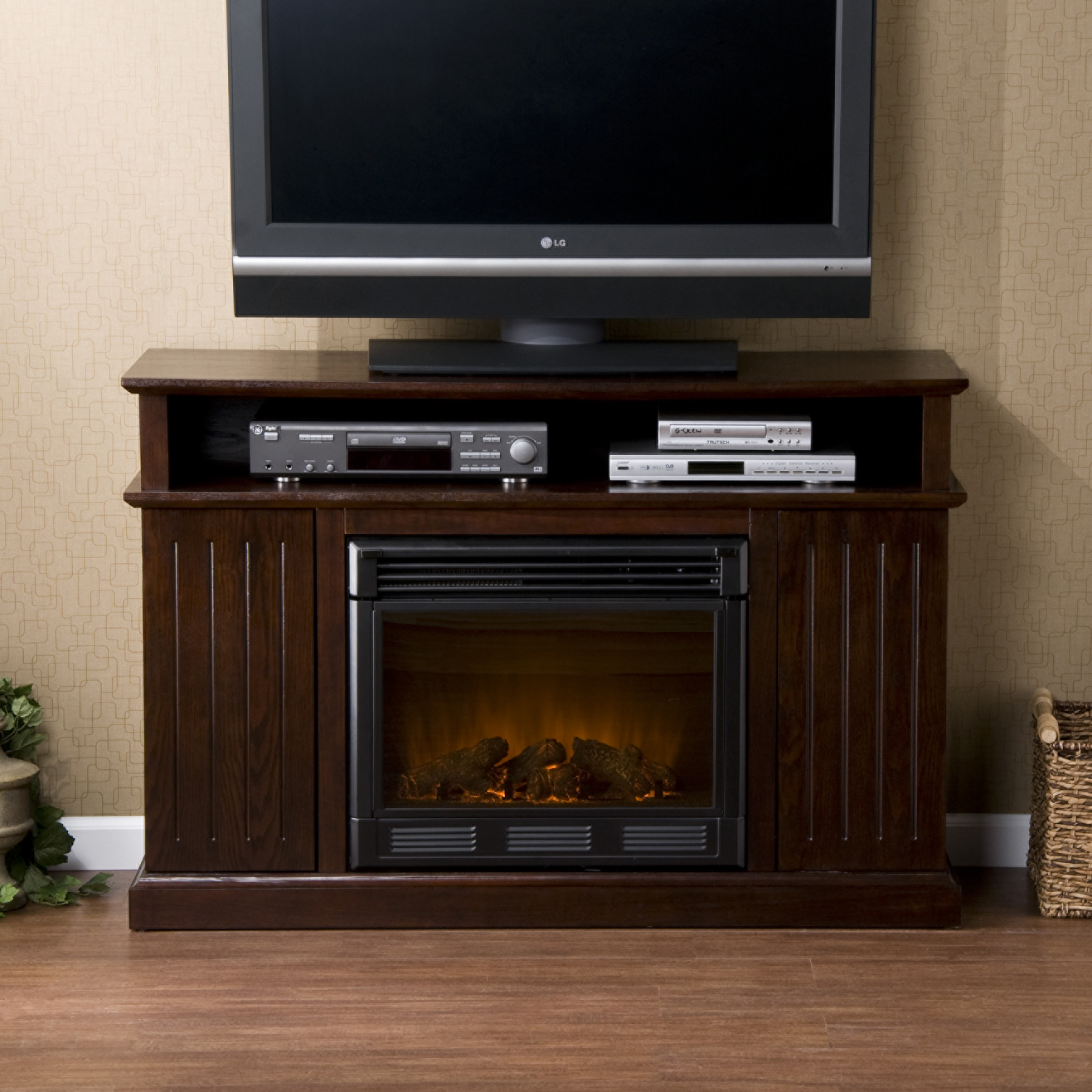 Holly & Martin™ Fenton Media Electric Fireplace-Espresso - Holly ...