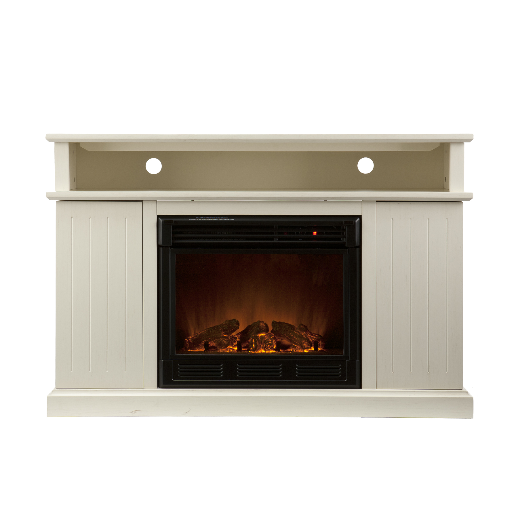 Holly & Martin™ Fenton Media Electric Fireplace-Ivory - Holly & Martin ...